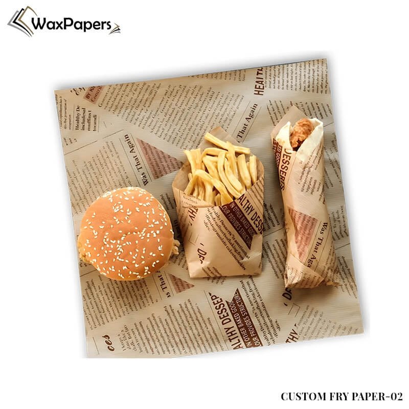 Custom Fry Paper – Food Safe, Printed & Grease Resistant